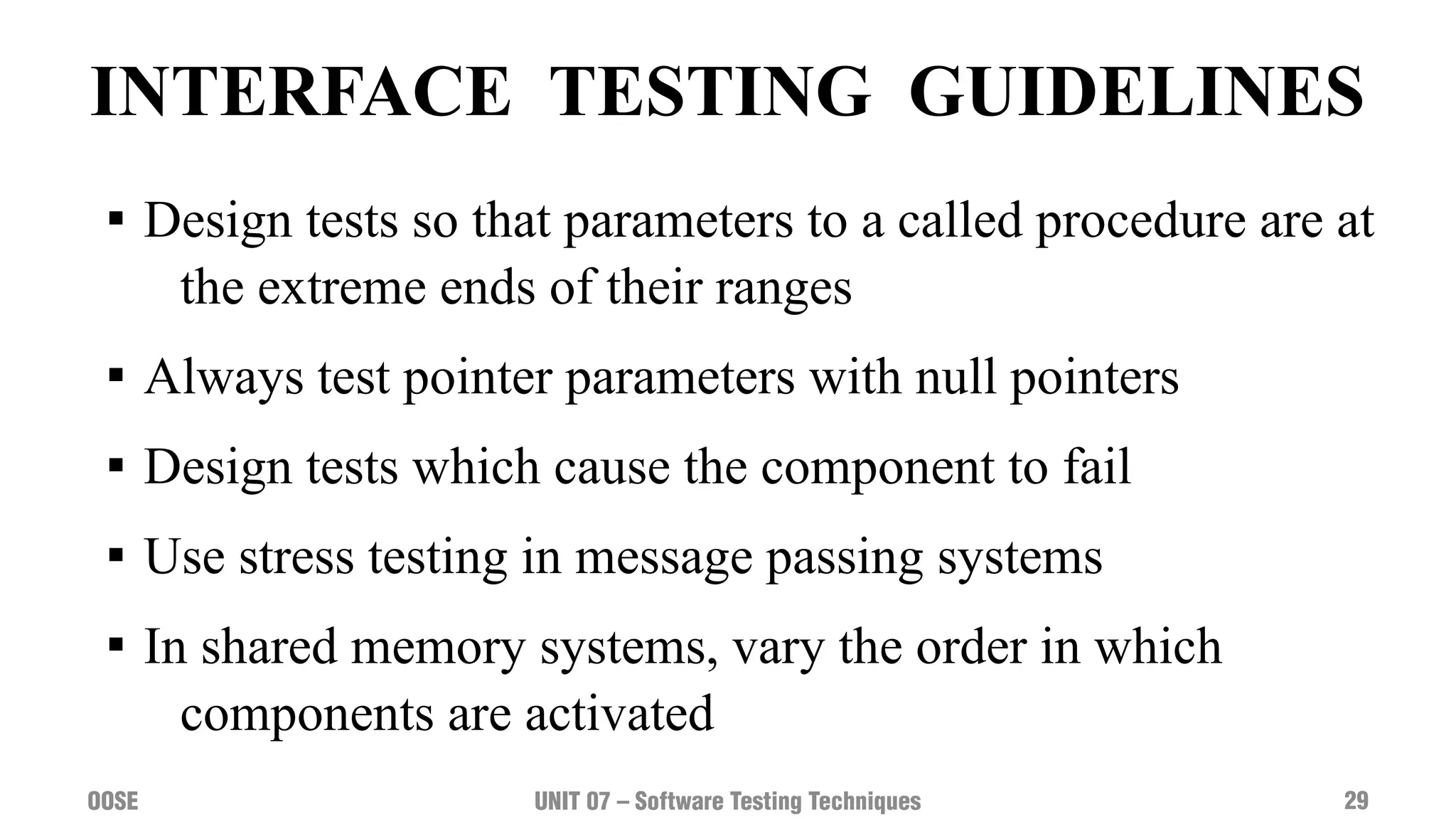 Software Testing Techniques Ppt