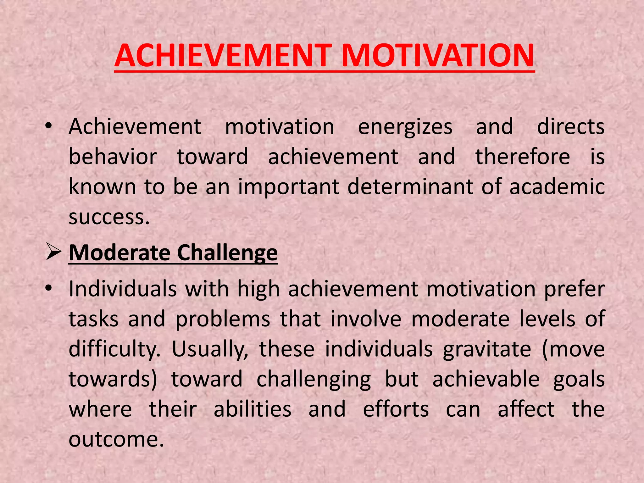 Unit 07 motivation in educational psychology | PPTX