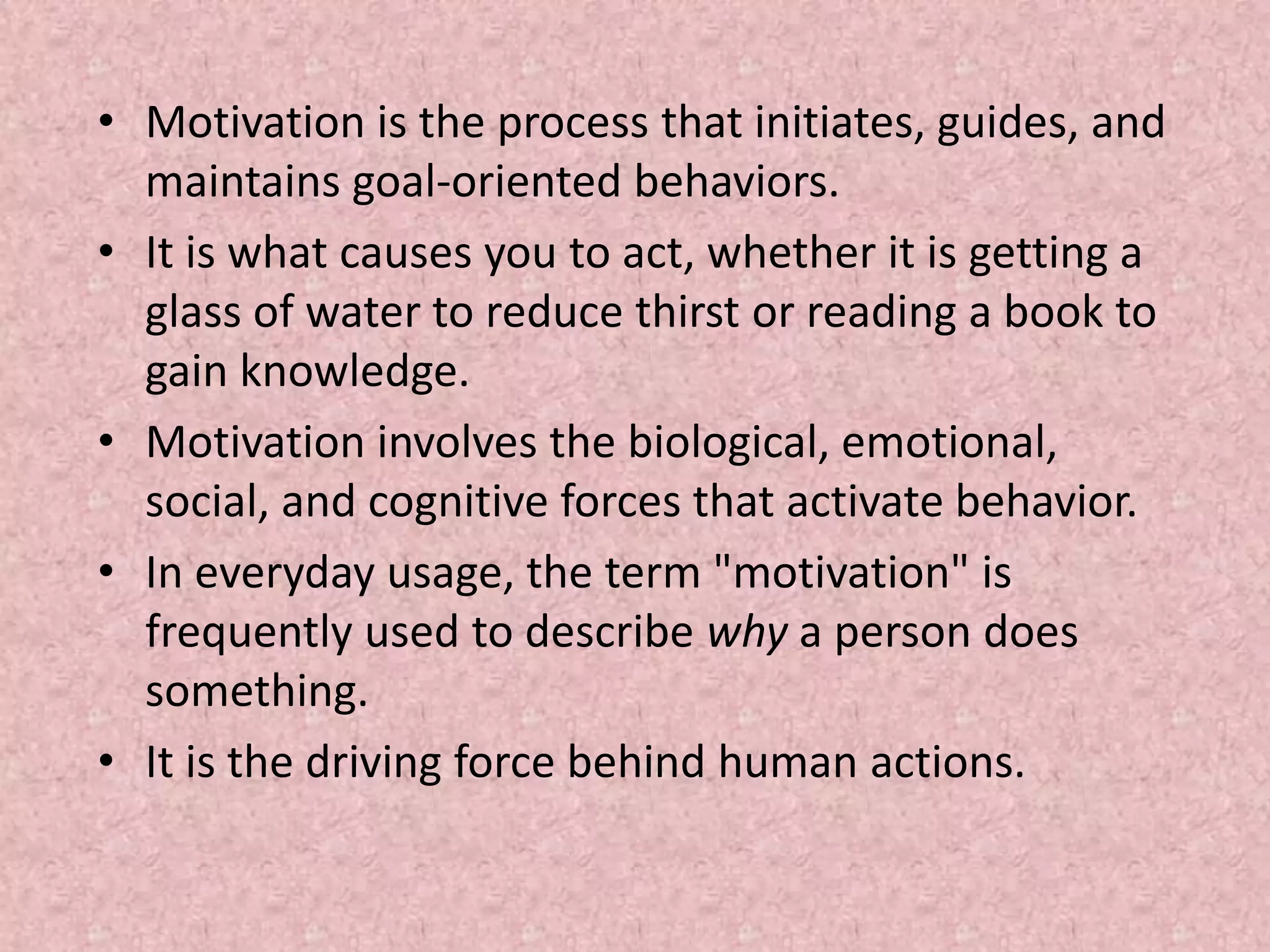 Unit 07 motivation in educational psychology | PPTX