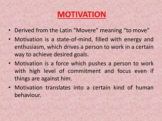 Unit 07 motivation in educational psychology | PPTX