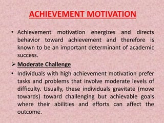 Unit 07 motivation in educational psychology | PPTX
