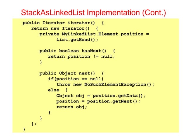 stack presentation | PPT | Programming Languages | Computing