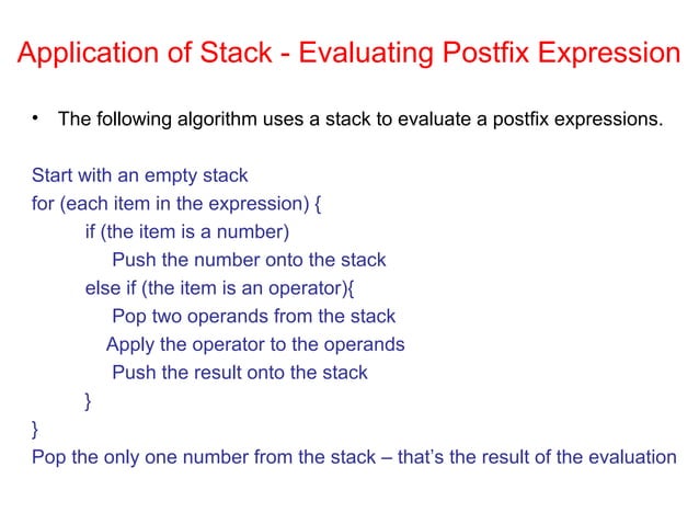 stack presentation | PPT | Programming Languages | Computing