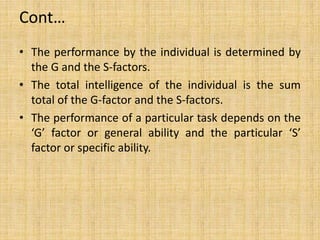 Unit 08 intelligence in educational psychology | PPTX