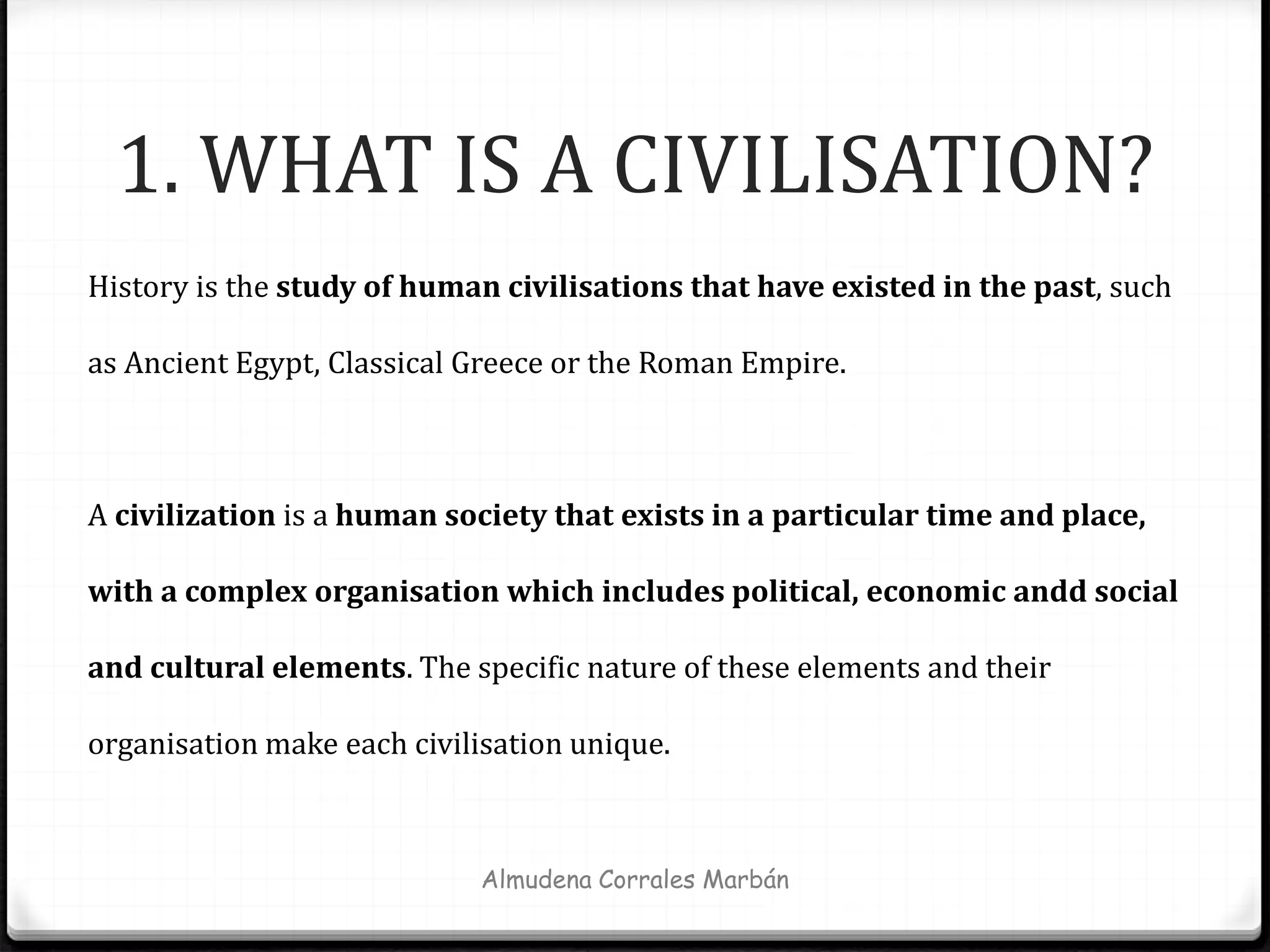 Unit 0 the elements of a civilization | PPTX