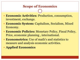 UNIT 1 - 01 Introduction of Economics (1).pptx