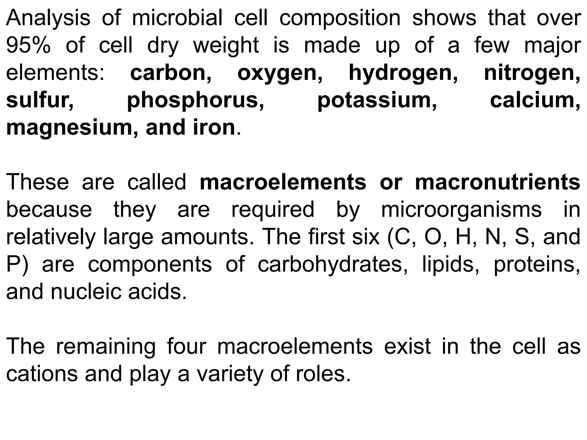 Microbial nutrient requirements | PPT