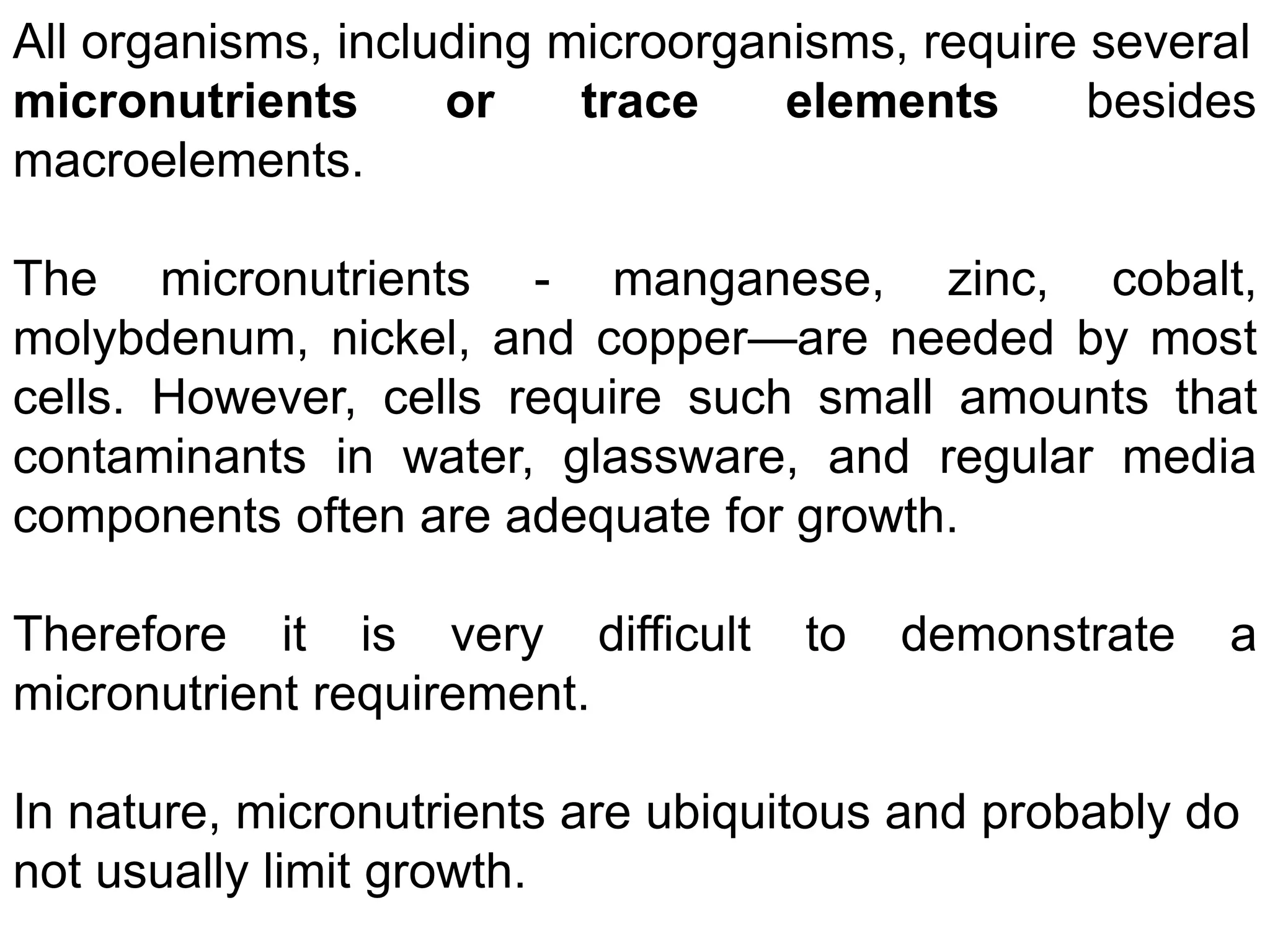 Microbial nutrient requirements | PPT
