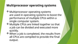Advanced Operating Systems- Multiprocessor OS | PPTX
