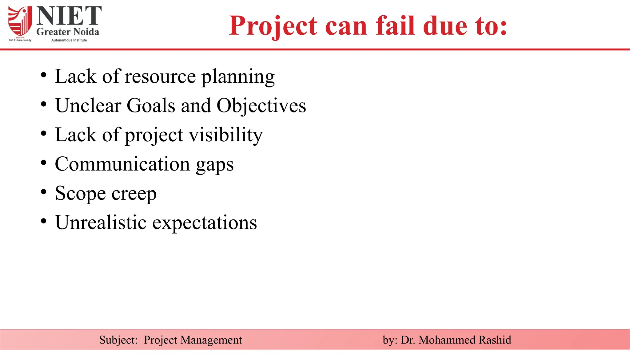 Unit 1-1.pptx on project management semester 7 | PPTX