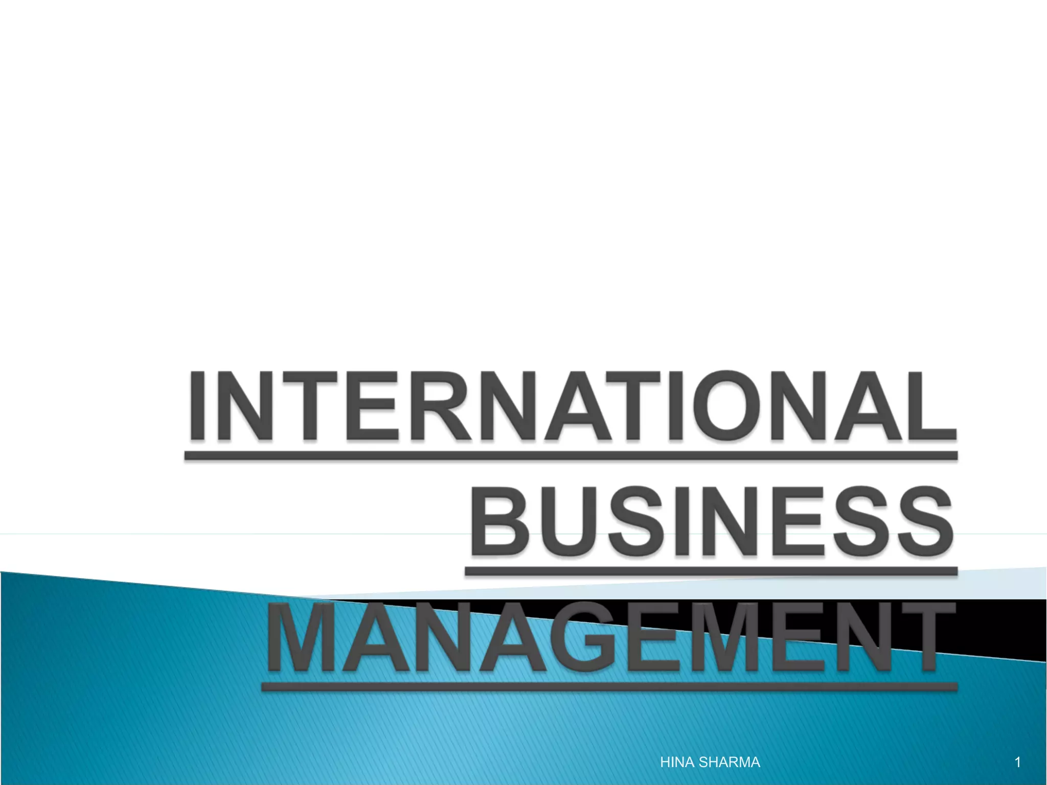 international business | PPT