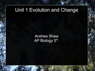 Unit 1 AP Bio Vocab | PPT