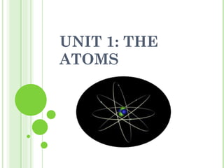 Unit 1: The atoms | PPT