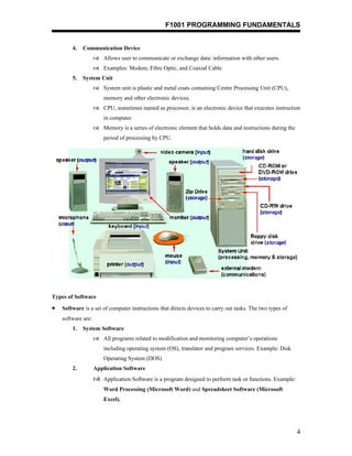 Unit 1 | DOC | Operating Systems | Computer Software and Applications