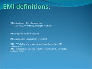 unit relating to emi | PPT