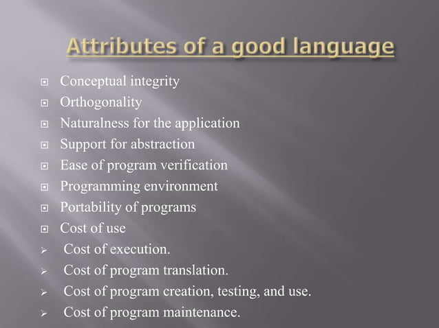 Unit1 principle of programming language | PPTX