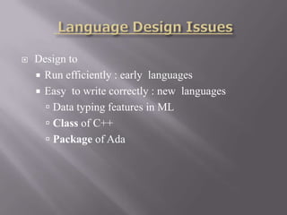 Unit1 principle of programming language