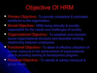 Concept of Human Resource Management | PPT