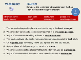 Unit 1 Tourism | PPT