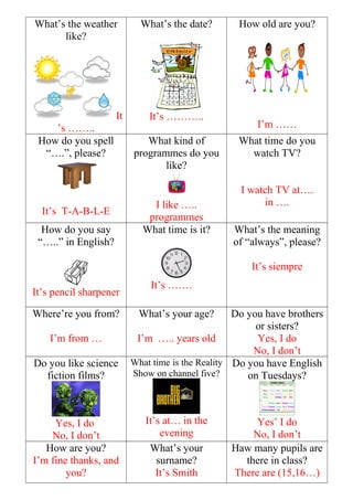 Conversation. Unit1 | PDF