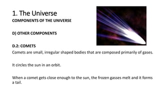 Unit 1: The earth in the universe | PPTX