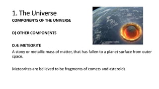 Unit 1: The earth in the universe | PPTX