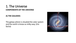 Unit 1: The earth in the universe | PPTX