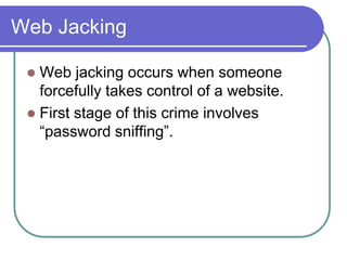 Web Jacking