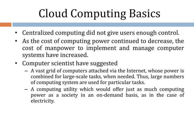 Unit 11 Introduction To Cloud Computing
