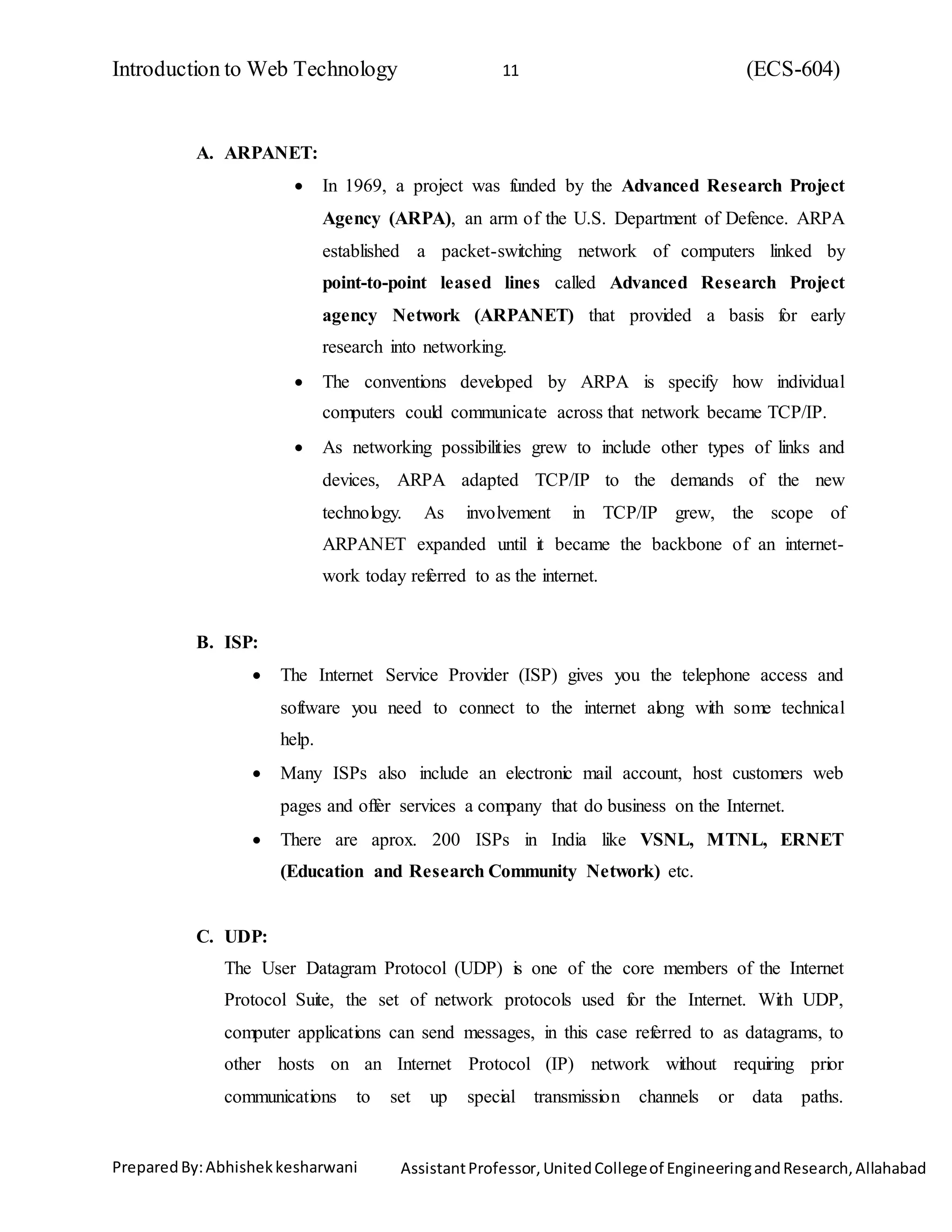 Unit 1 Webtechnology | DOCX