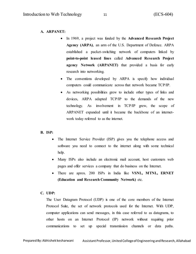 Unit 1 Webtechnology | PDF