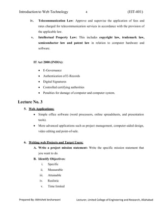 Unit 1 Webtechnology | PDF