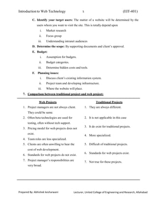 Unit 1 Webtechnology | PDF