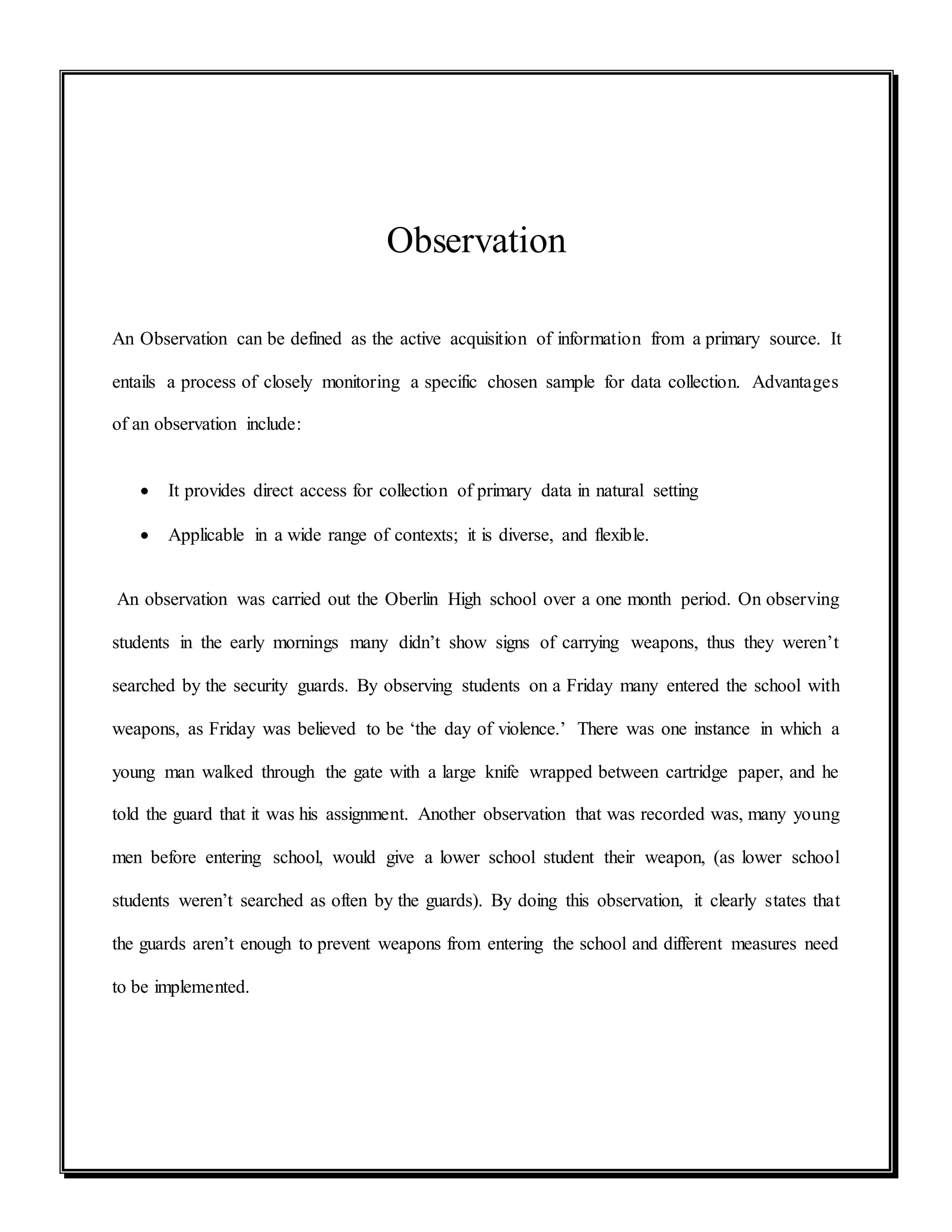 CAPE Information Technology Unit 1 - Sample SBA | DOCX