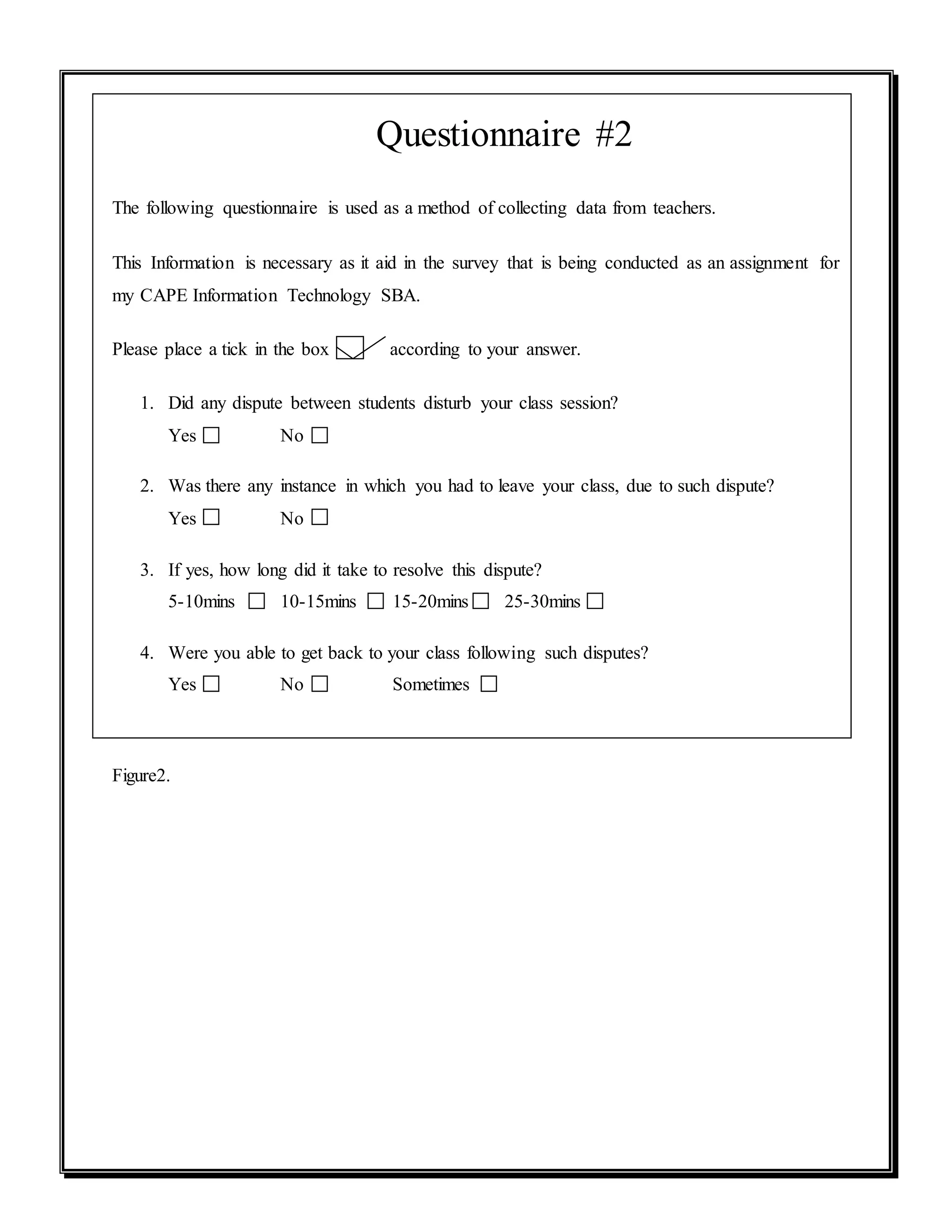 CAPE Information Technology Unit 1 - Sample SBA | DOCX