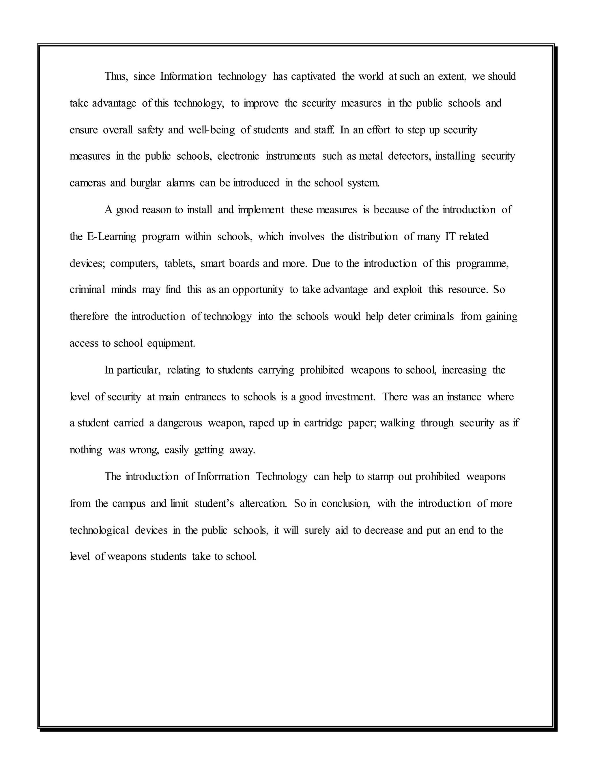 CAPE Information Technology Unit 1 - Sample SBA | DOCX