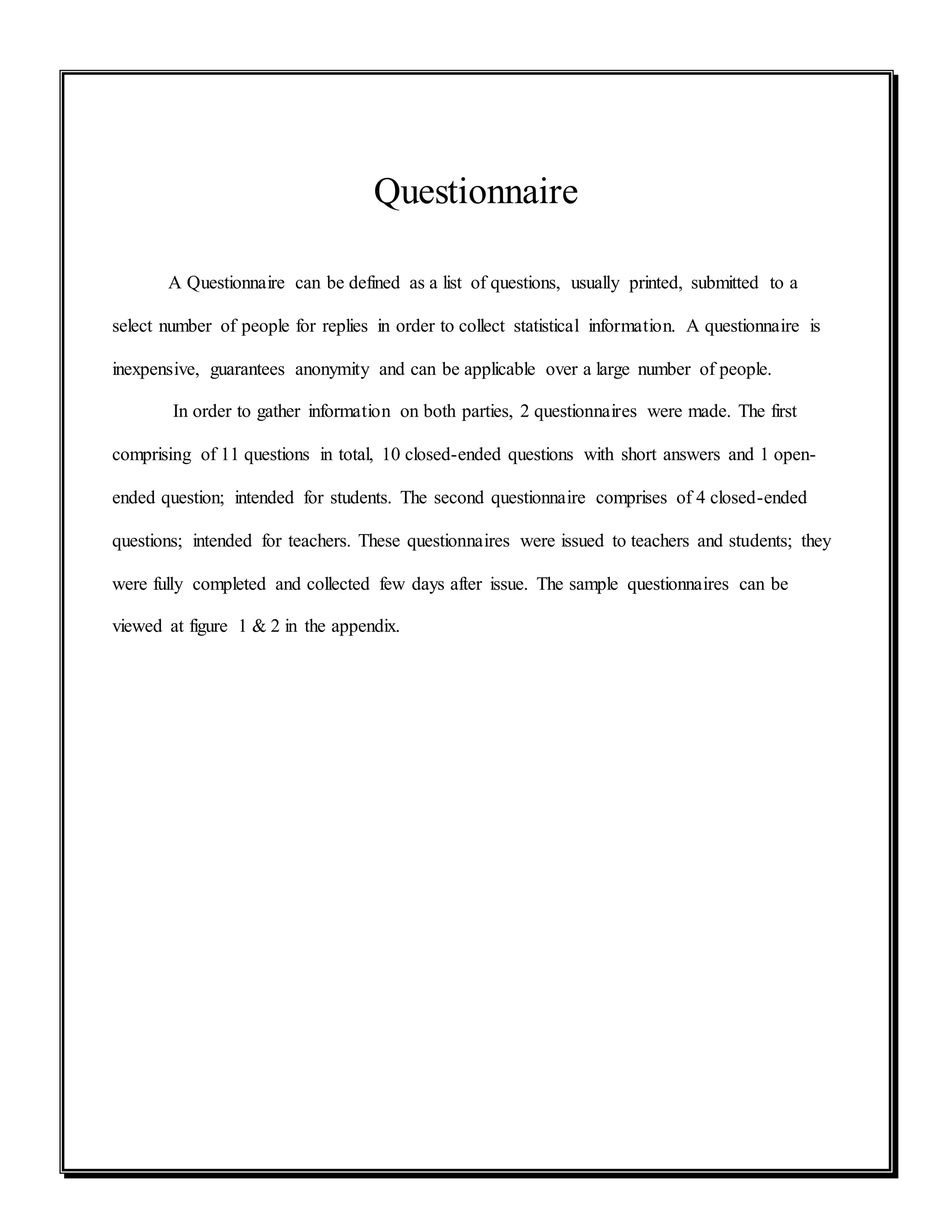 CAPE Information Technology Unit 1 - Sample SBA | DOCX