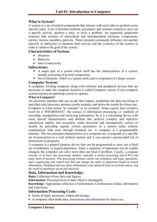 ICT 3rd Semester Unit1 | PDF