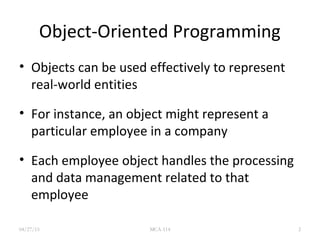 implementing oop_concept | PPT
