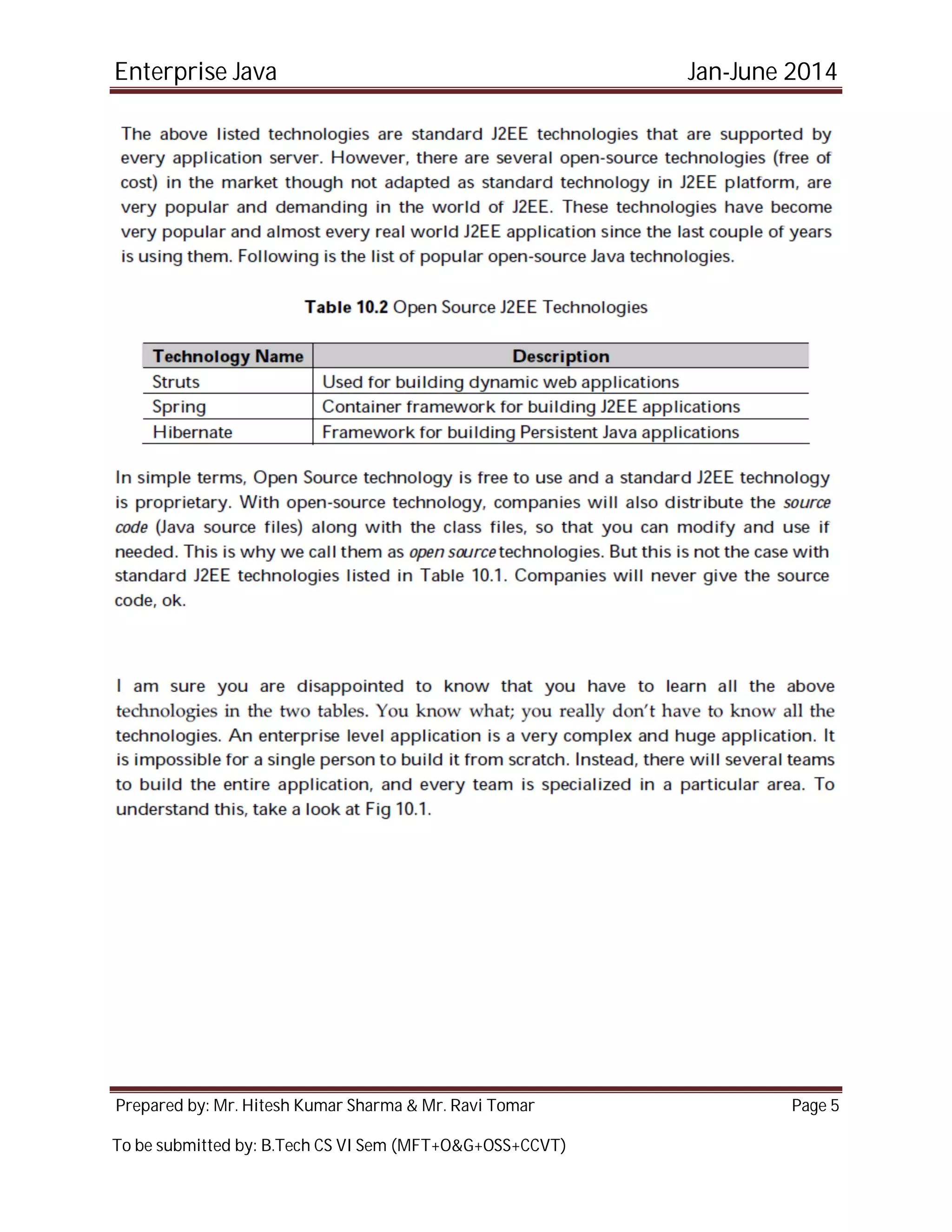 Introduction to J2EE | PDF