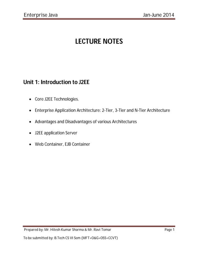 Introduction to J2EE | PDF