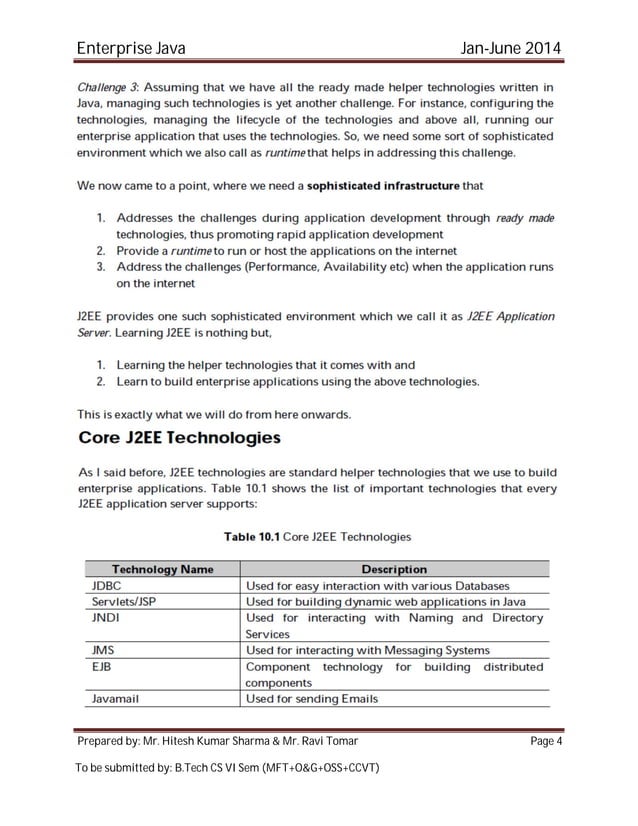 Introduction to J2EE | PDF