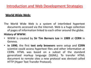 Web Technology UPTU UNIT 1 | PDF