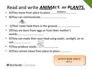 Unit 1. living things | PPT