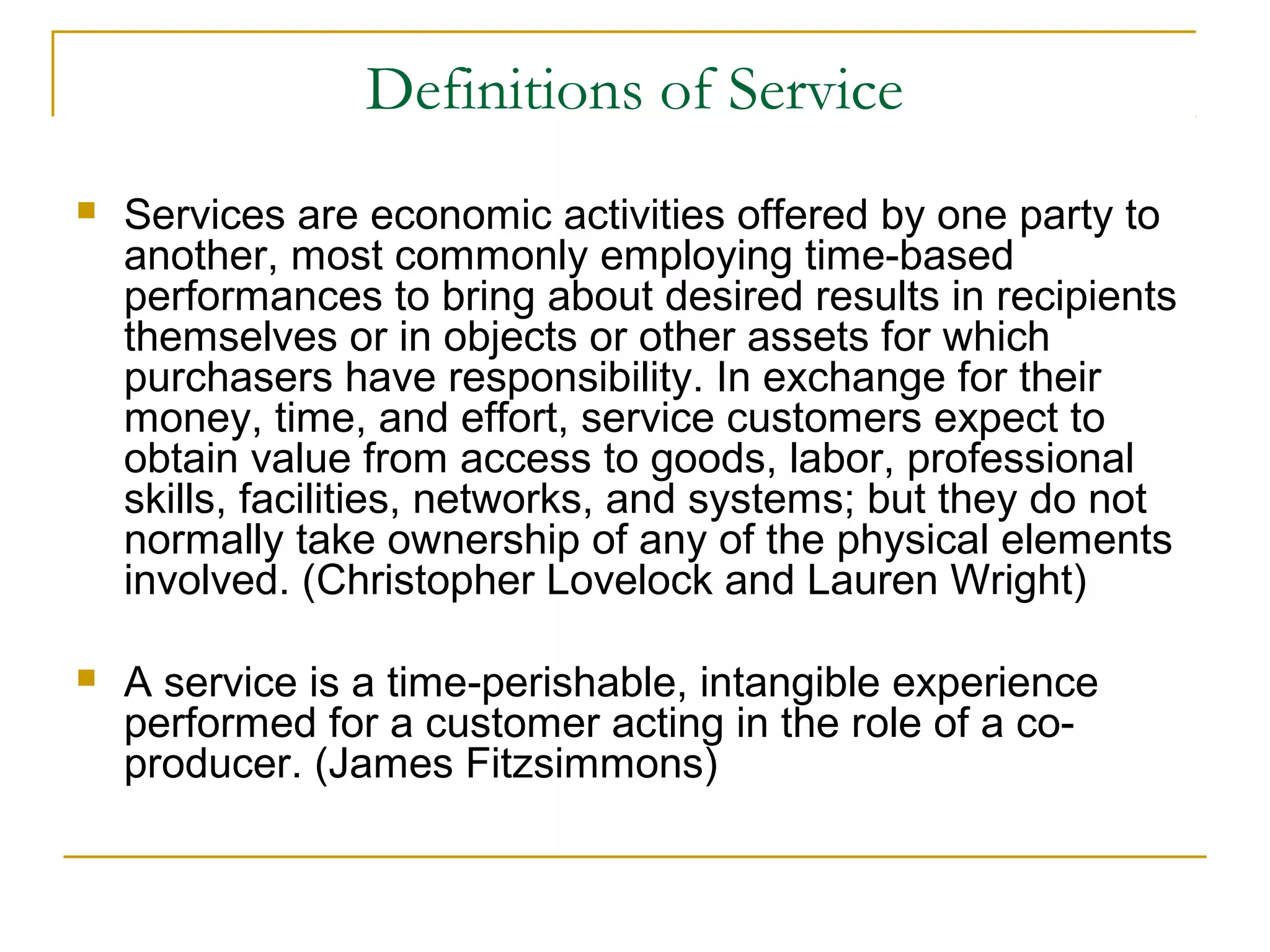 Unit 1 Service Operations Management | PPT