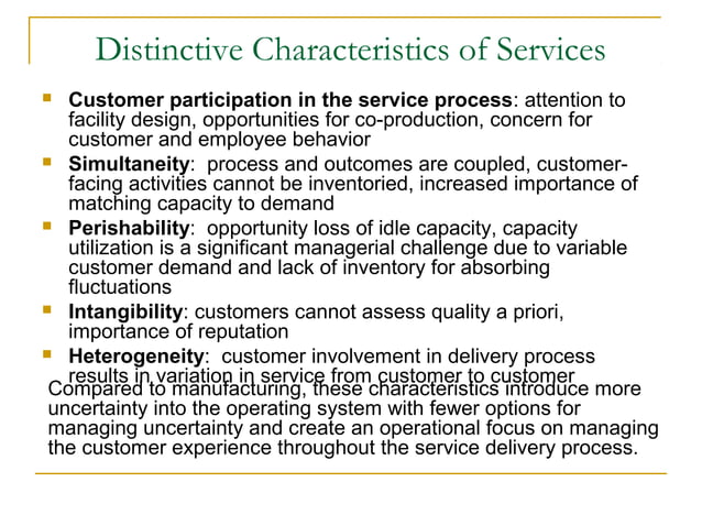 Unit 1 Service Operations Management | PPT | Information Services ...