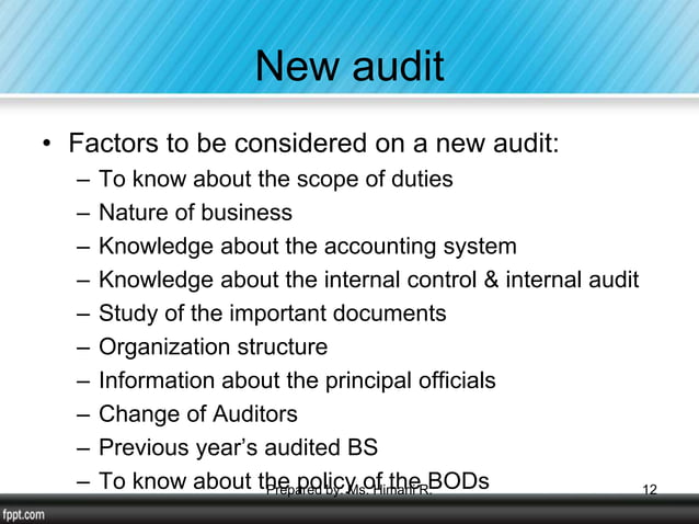 Principles & practices of auditing | PPTX | Business Accounting ...