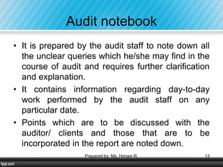 Principles & practices of auditing | PPTX