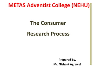 Consumer Research Process