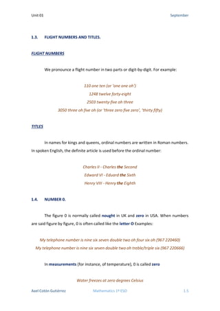 1 ESO - UNIT 01 - NATURAL NUMBERS | PDF